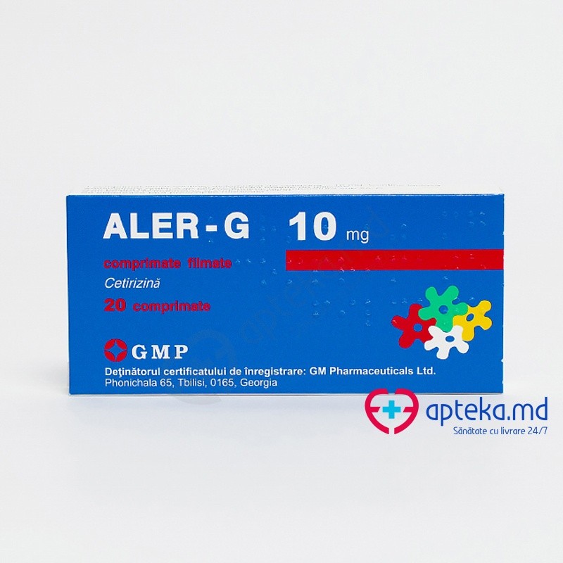 Aler-G comprimate filmate 10 mg N10x2 cumpără în Moldova - prețuri și ...