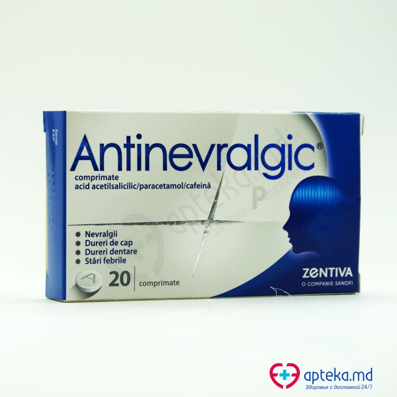 Antinevralgic P comprimate 250 mg + 150 mg + 20 mg N10x2 cumpără în ...