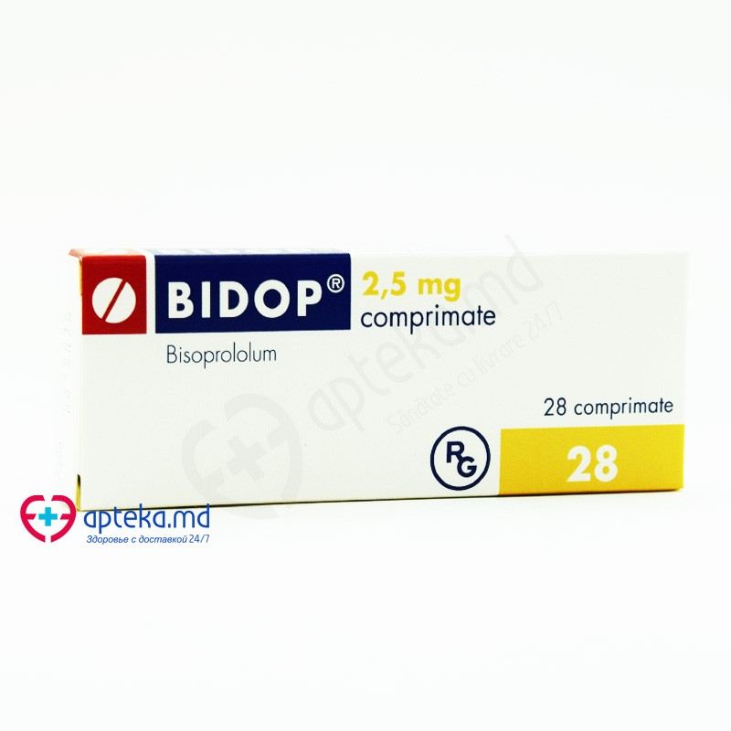 Bidop 2,5 mg comprimate 2,5 mg N14x2 cumpără în Moldova - prețuri și ...