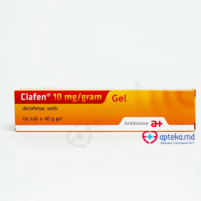 Clafen gel 1% 40 g N1 cumpără în Moldova - prețuri și instrucțiuni de ...