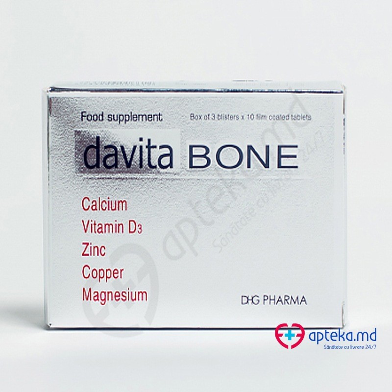 Davita Bone comprimate filmate N10x3 cumpără în Moldova - prețuri și ...