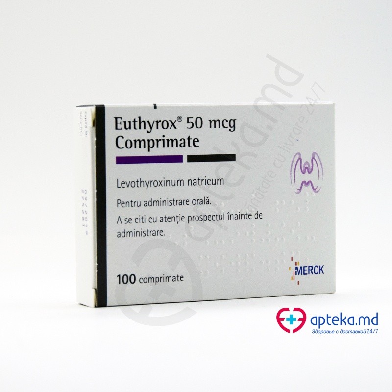 Euthyrox comprimate 50 mcg N25x4 cumpără în Moldova - prețuri și ...