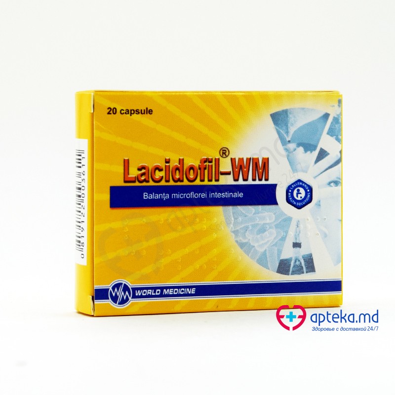 Лацидофил-WM, капсулы 1.9/0.1млрд, N10x2 купить в Молдове - цены и ...