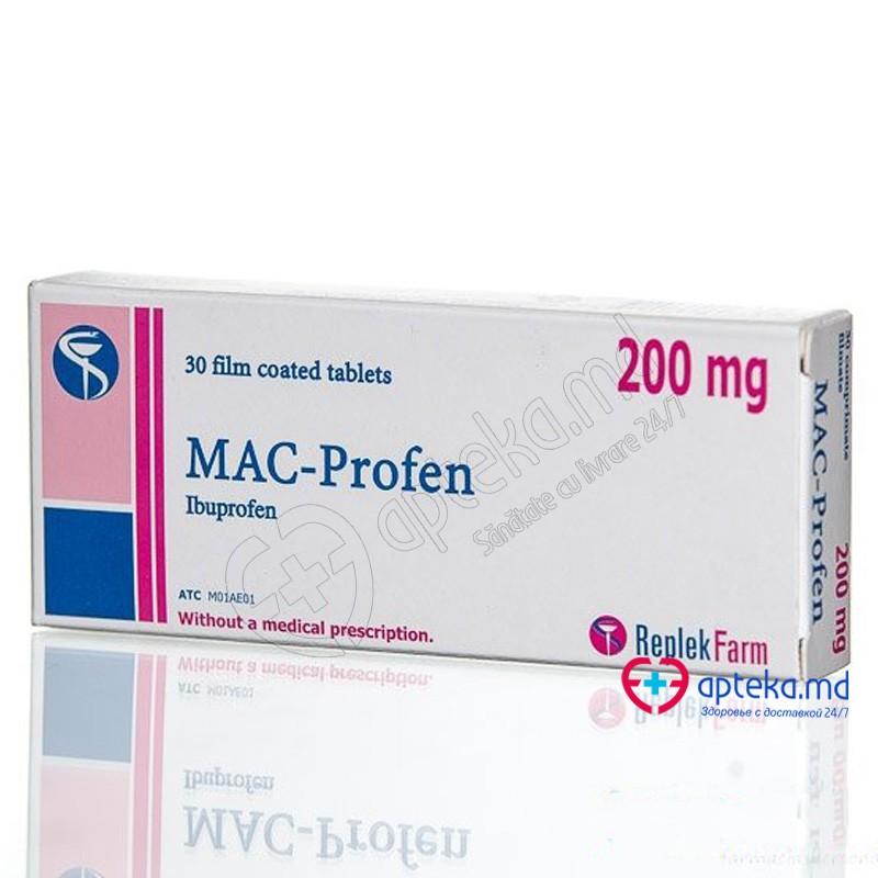 Mac-Profen comprimate filmate 200 mg N10x3 cumpără în Moldova - prețuri ...