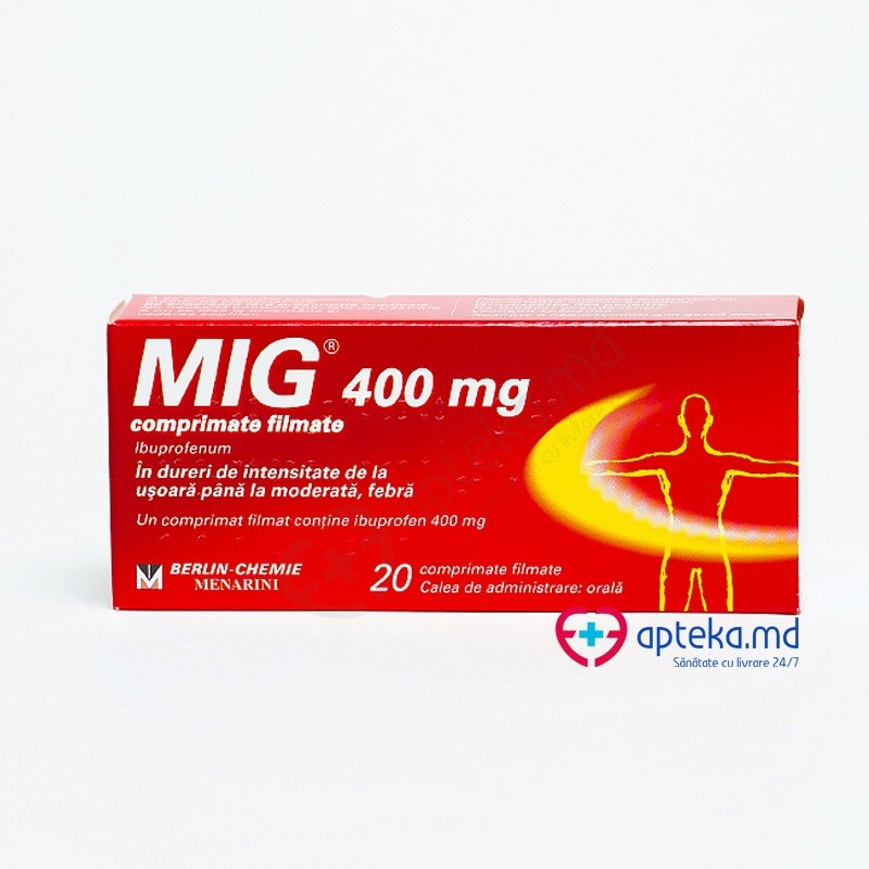 Mig 400 comprimate filmate 400 mg N10x2 cumpără în Moldova - prețuri și ...