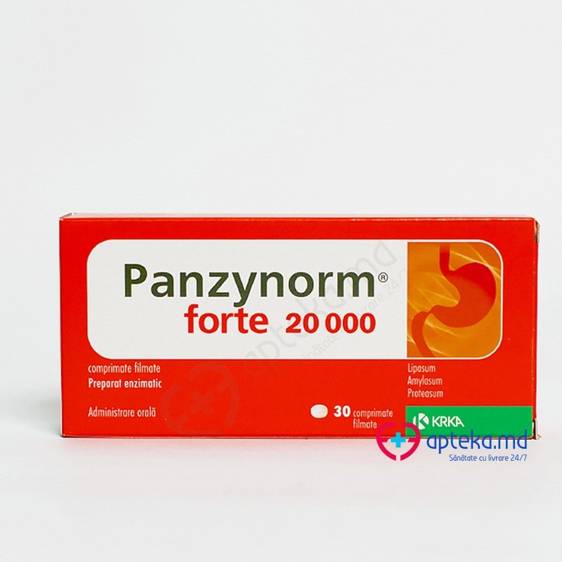 Panzynorm forte 20000 comprimate filmate 20000 UA + 12000 UA + 900 UA ...