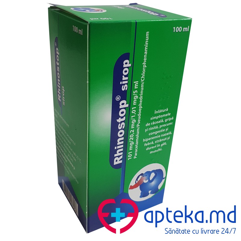 Rhinostop sirop 101 mg + 20,2 mg + 1,01 mg/5 ml 100 ml N1 cumpără în ...