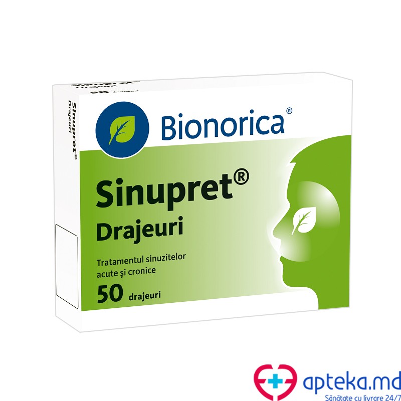 Синупрет, драже, N25x2 купить в Молдове - цены и инструкция по ...