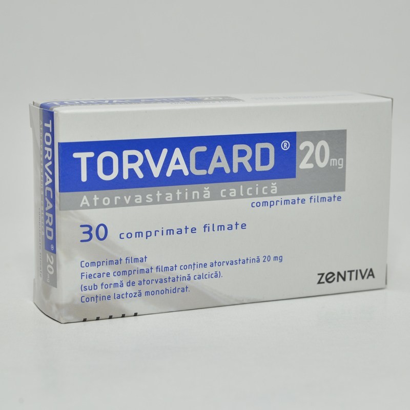 Torvacard 20 mg comprimate filmate 20 mg N10x3 cumpără în Moldova ...