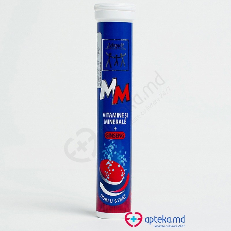 Zdrovit Vitamine+Minerale+Ginseng comprimate efervescente N24 cumpără ...