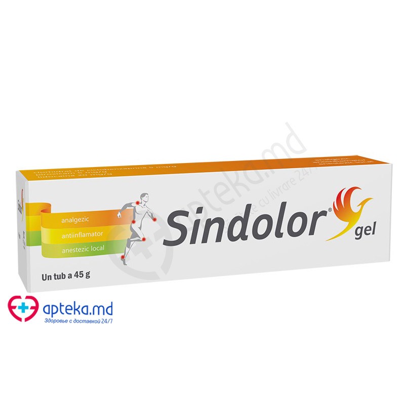 Sindolor gel 5 mg + 5 mg + 20 mg/g 45 g N1 cumpără în Moldova - prețuri ...
