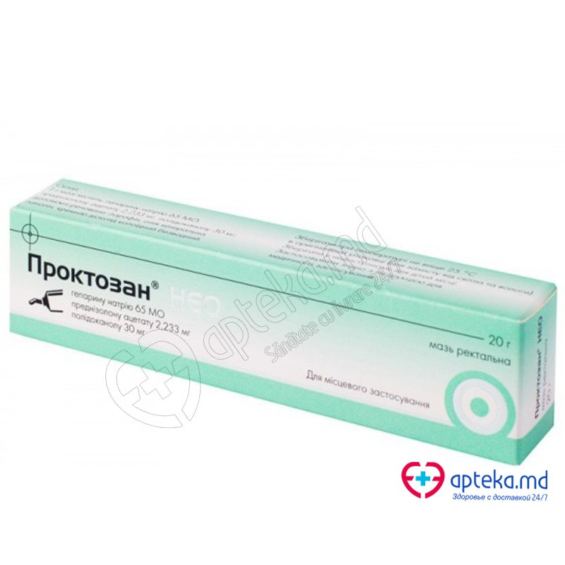 Proctosan-Neo unguent 65 UI + 2,233 mg + 30 mg/g 20 g N1 cumpără în ...