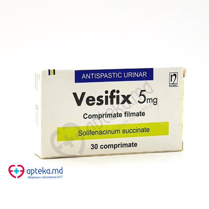 Vesifix 5 mg comprimate filmate 5 mg N10x3 cumpără în Moldova - prețuri ...