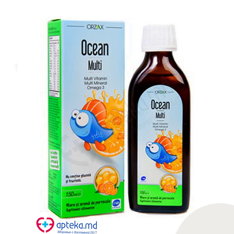 Omega 3 Ocean Multi Vitamin sirop 150ml cumpără în Moldova - prețuri și ...