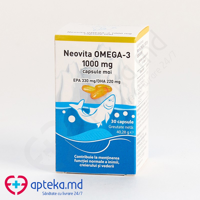 Neovita Omega-3 1000mg capsule N30 cumpără în Moldova - prețuri și ...