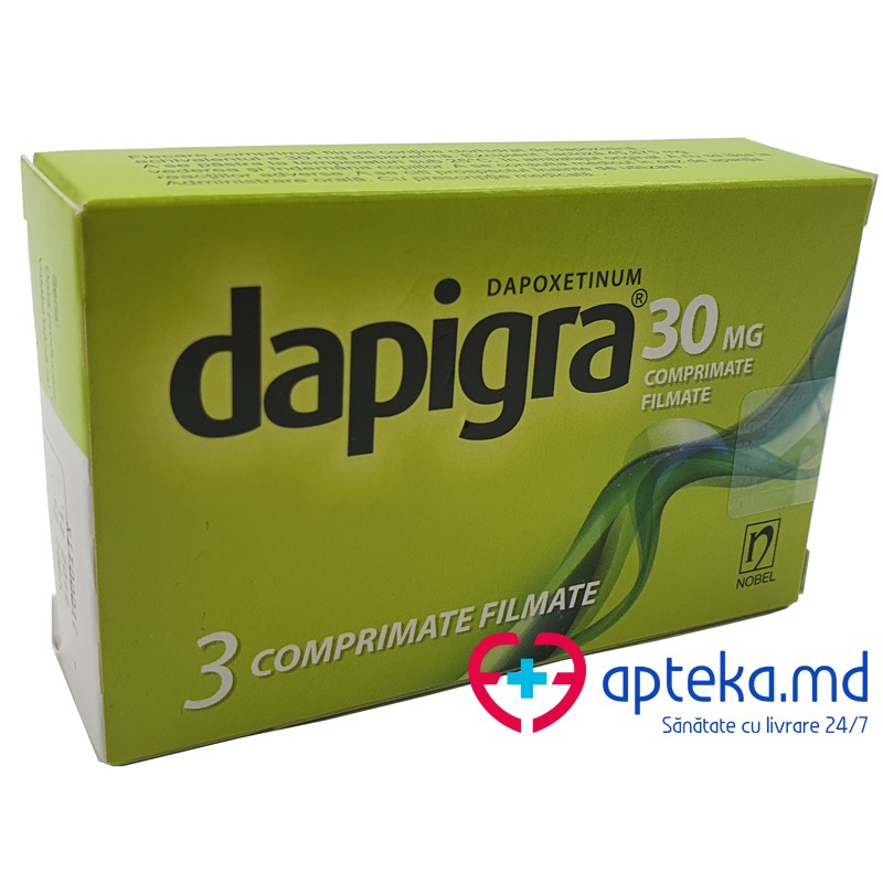 Dapigra comprimate filmate 30 mg N3 cumpără în Moldova - prețuri și ...
