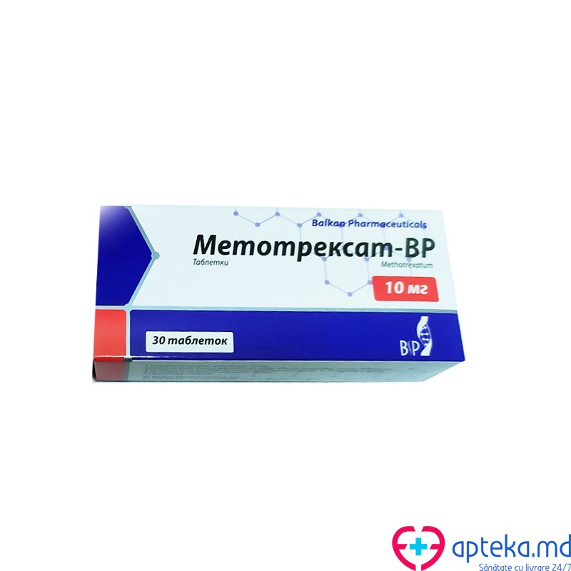Metotrexat comprimate 10 mg N10x3 cumpără în Moldova - prețuri și ...