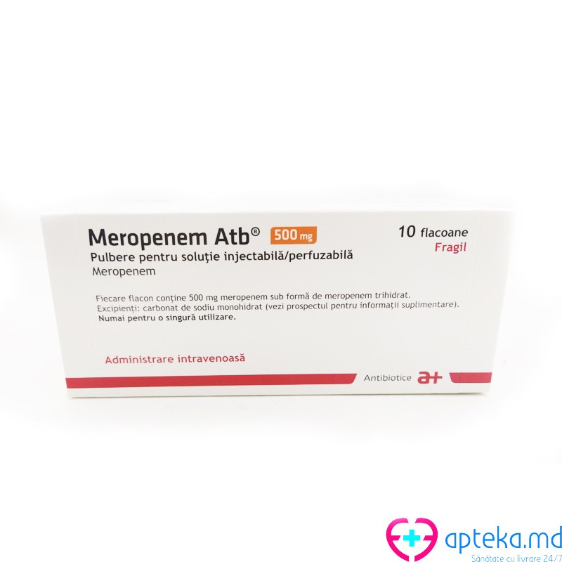 Meropenem Atb pulbere pentru soluţie injectabilă/concentrat pentru ...