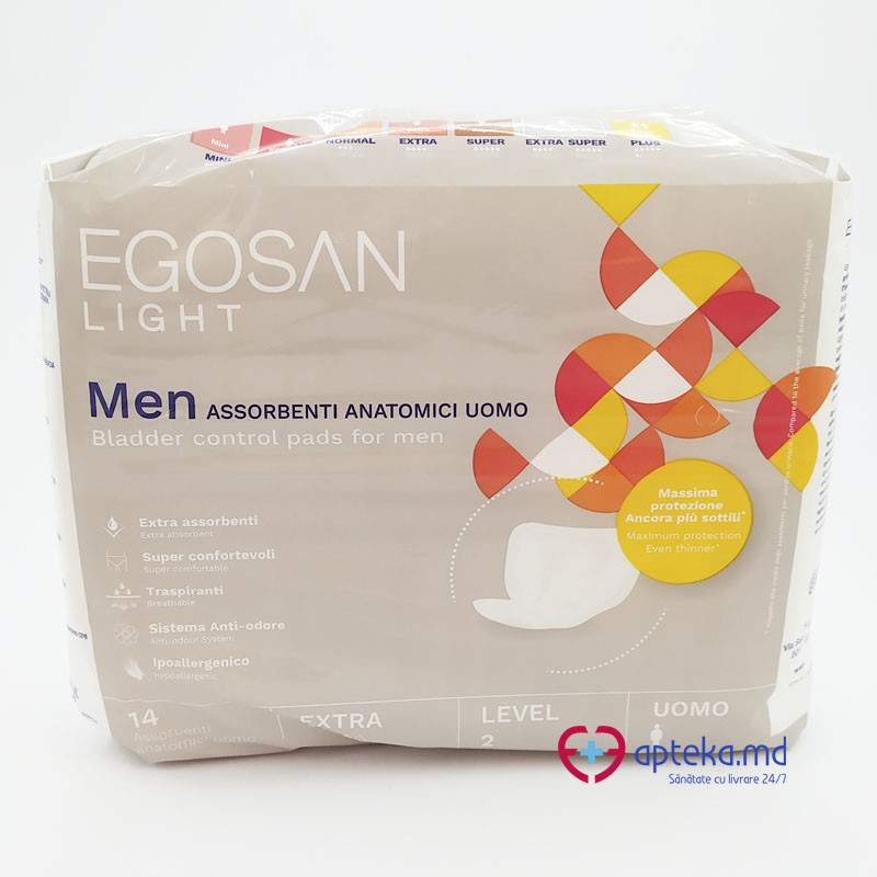 Absorbante urologice pentru barbati Egosan Extra N14 cumpără în Moldova ...