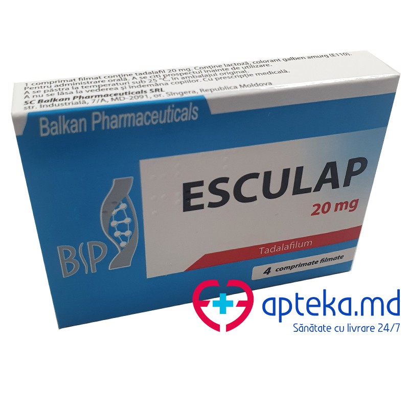 Esculap comprimate filmate 20 mg N4 cumpără în Moldova - prețuri și ...