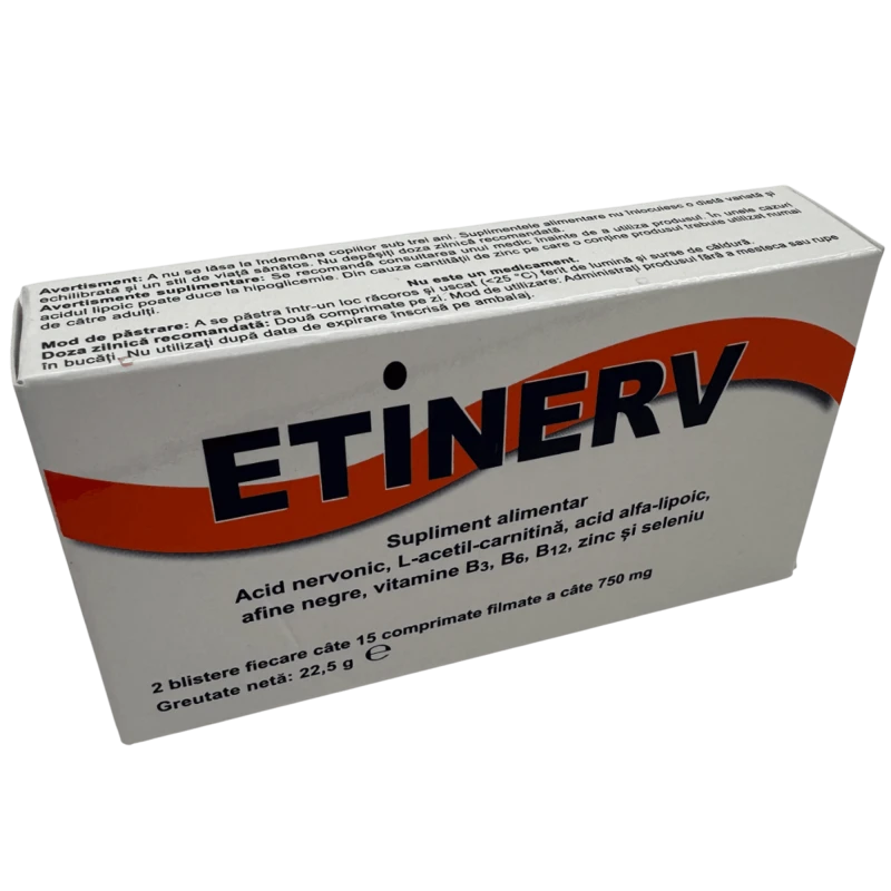 Etinerv 750 mg comprimate filmate N15x2 cumpără în Moldova - prețuri și ...